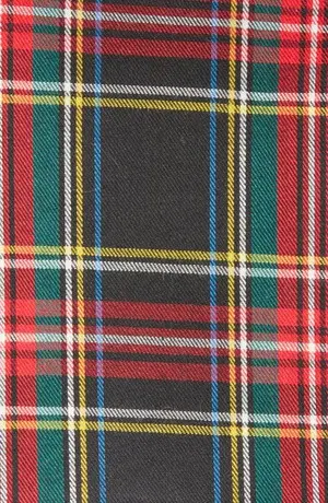 CLIFTON WILSON Holiday Plaid Cotton Pocket Square