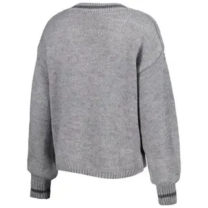 LUSSO Phoenix Suns Scarletts Lantern Sleeve Tri-blend V-neck Pullover Sweater