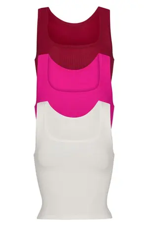 SKIMS Assorted 3-pack Ribbed Stretch Cotton Tanks