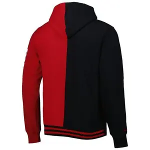 Mitchell & Ness Red Miami Heat Hardwood Classics Split Pullover Hoodie