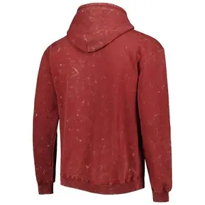 THE WILD COLLECTIVE Chicago Bulls Tonal Acid Wash Pullover Hoodie