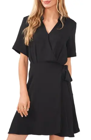 Vince Camuto Collared Wrap Dress