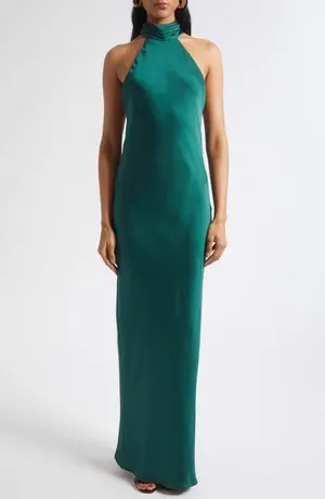 RAMY BROOK Ramy Brook Tatiana Halter Neck Gown