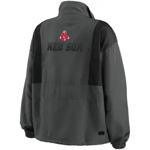 WEAR BY ERIN ANDREWS Boston Red Sox Packable Half-zip Jacket