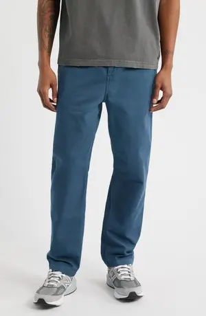 Carhartt Work In Progress Carhartt Work In Progress Flint Straight Leg Twill Pants Office Blue