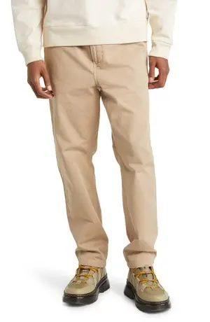 Carhartt Work In Progress Flint Straight Leg Twill Pants - Wall Garment Dyed