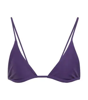 Jade Swim Via Triangle Bikini Top - Purple