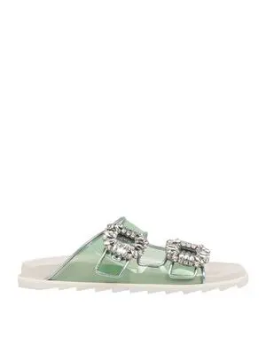 ROGER VIVIER Sandals With Crystals - Green