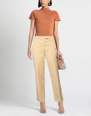 TWINSET Tapered Cotton-linen Pants - Beige