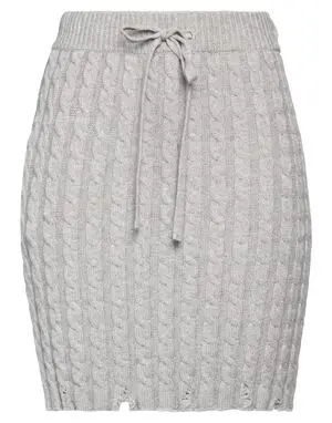 Pinko Mini Cable-knit Pencil Skirt - Grey