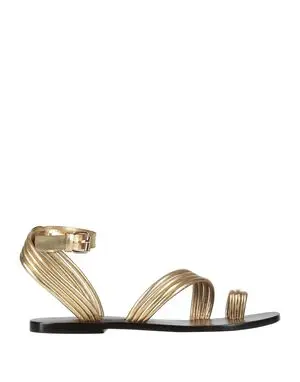 STRATEGIA Thong Sandals Gold