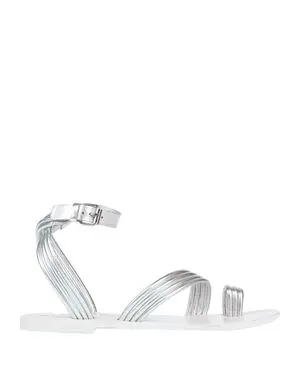 STRATEGIA Thong Sandals - Silver
