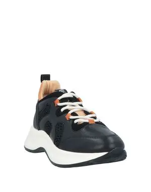 Hogan Leather And Textile Sneakers - Black