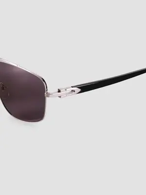 Cartier C Décor Signature 58mm Platinum Navigator Sunglasses