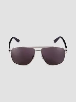 Cartier C Décor Signature 58mm Platinum Navigator Sunglasses