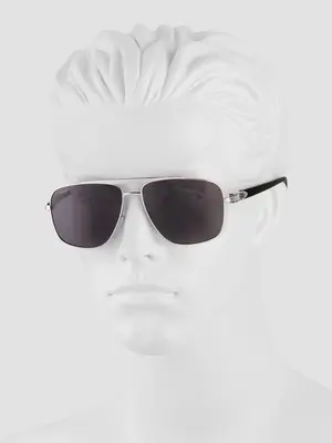 Cartier C Décor Signature 58mm Platinum Navigator Sunglasses