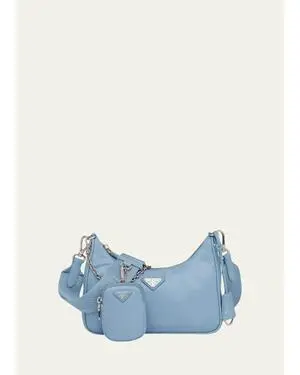 Prada Prada Re-Edition 2005 Nylon Shoulder Bag Celeste