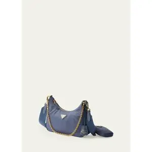 Prada Re-edition 2005 Nylon Shoulder Bag - Celeste