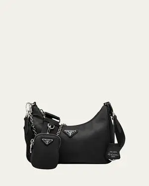 Prada Logo Shoulder Bags