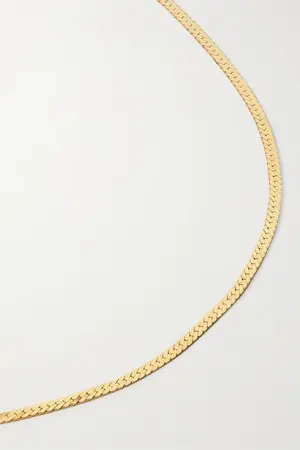 LOREN STEWART Net Sustain Demi Herringbone 10-karat Recycled Necklace