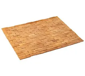 MIND READER Non-slip Bamboo Bath Mat