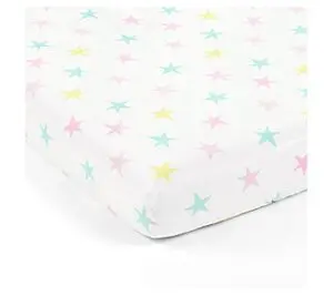 LUSH DECOR Rainbow Allover Stars Fitted Crib Sh Eet
