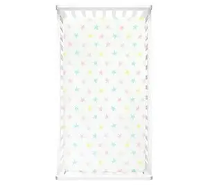LUSH DECOR Rainbow Allover Stars Fitted Crib Sh Eet
