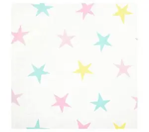 LUSH DECOR Rainbow Allover Stars Fitted Crib Sh Eet