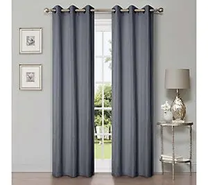 SUPERIOR Linen Modern Blackout 2-piece Curtain Set, 42' X 108 - One-color