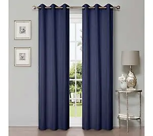 SUPERIOR Linen Modern Blackout 2-piece Curtain Set, 42' X 96 - One-color