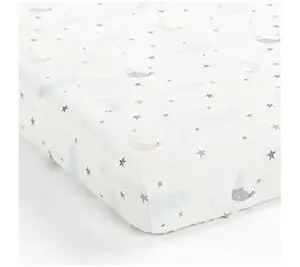 LUSH DECOR Goodnight Little Moon Fitted Crib Sheet Multi B Y