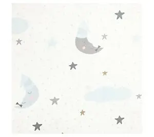 LUSH DECOR Goodnight Little Moon Fitted Crib Sheet Multi B Y