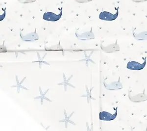 LUSH DECOR Narwhal Starfish Reversible Oversized Blanket B Y