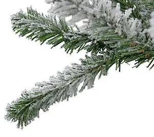 NORTHLIGHT S/3 Slim Flocked Alpine Artificial C Hristmas Trees