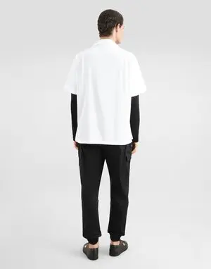 Dolce & Gabbana Long-sleeved T-shirt With Logo Tag - Black