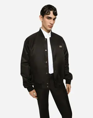 Dolce & Gabbana Nylon Jacket With Logo Tag