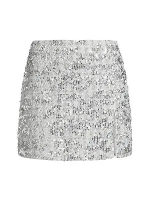 Amanda Uprichard Women's Dale Sequin Mini Skirt - Stellar  - Stellar