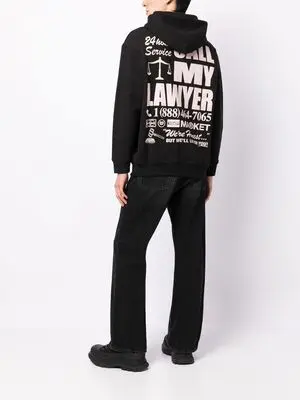 MARKET Graphic-print Cotton Hoodie