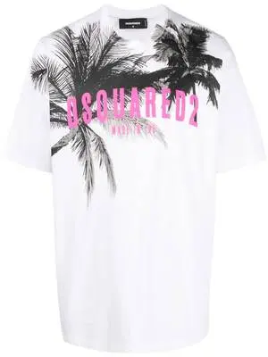 Dsquared2 Graphic-print Logo T-shirt - White