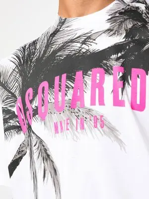 Dsquared2 Graphic-print Logo T-shirt - White