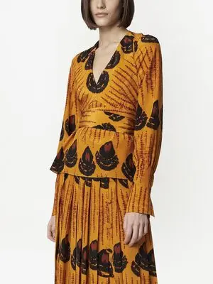 Altuzarra Dagur Long-sleeved Blouse - Orange