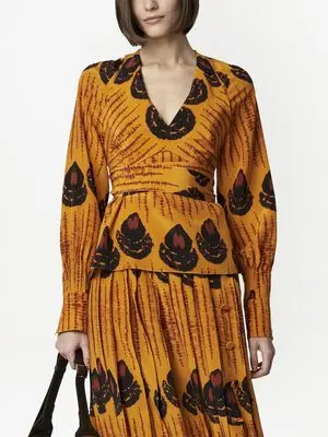 Altuzarra Dagur Long-sleeved Blouse - Orange