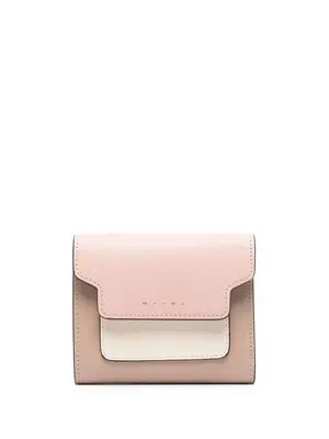 Marni Colour-block Leather Purse - Pink