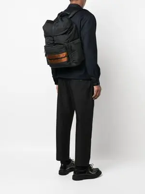 Zegna Stripe-trim Backpack