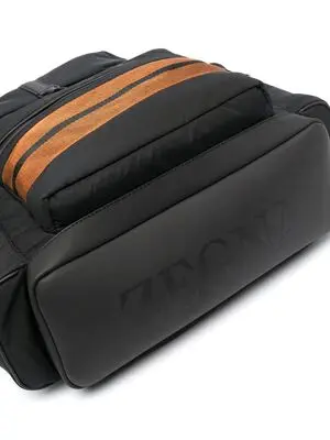 Zegna Stripe-trim Backpack