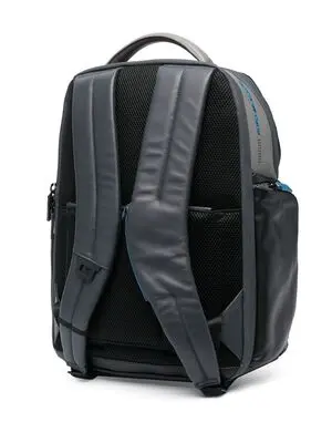 PIQUADRO Debossed-logo Detail Backpack - Black