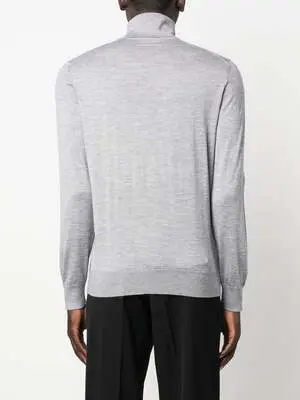 Zegna Roll Neck Jumper - Grey