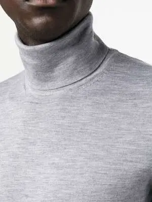 Zegna Roll Neck Jumper - Grey