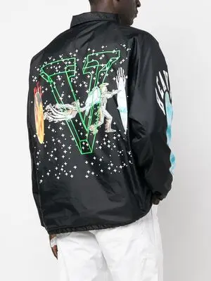 SAINT MXXXXXX Graphic Print Shirt Jacket