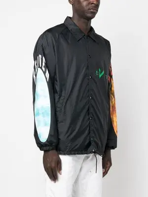 SAINT MXXXXXX Graphic Print Shirt Jacket